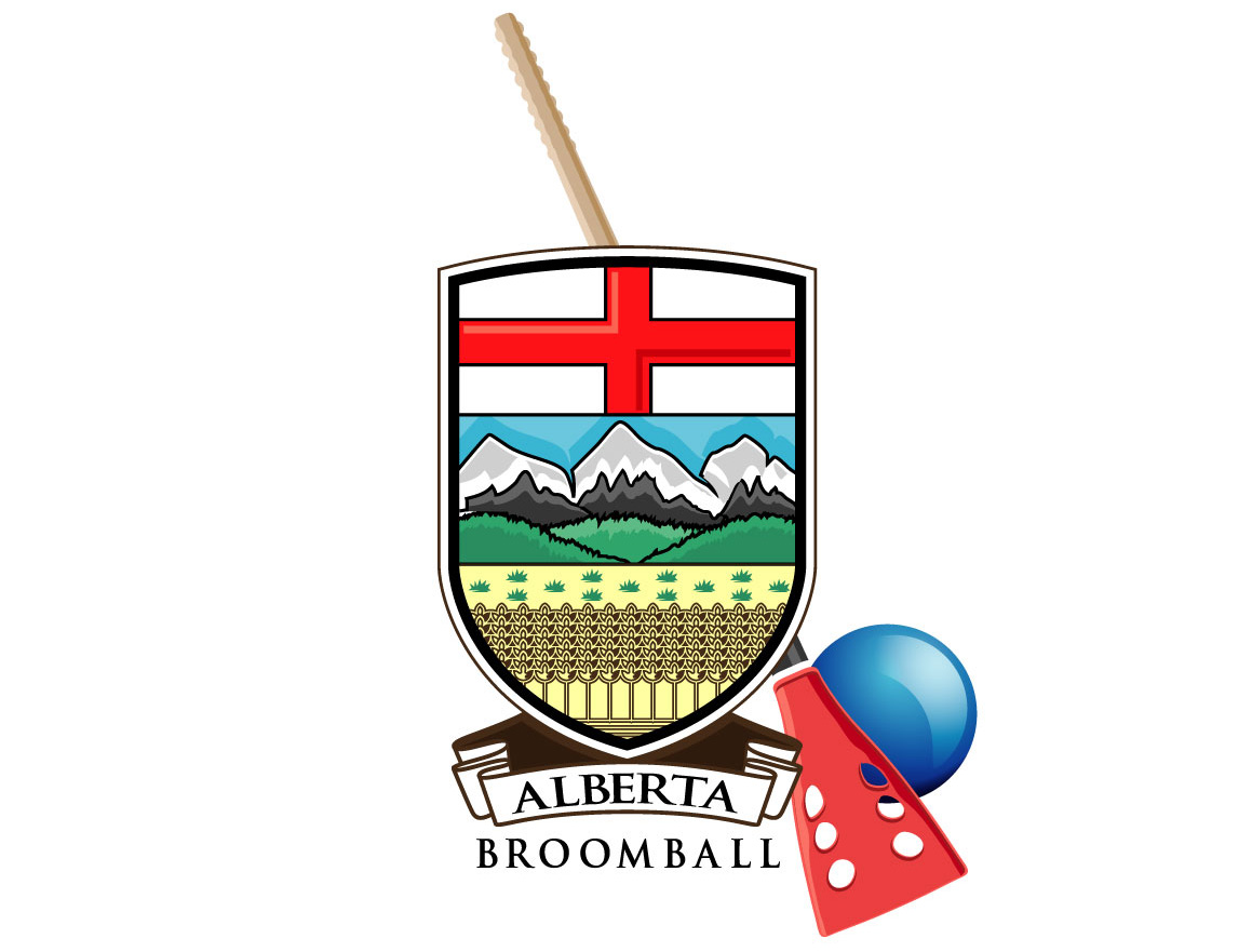 Crest Logo Design for Alberta Broomball Association - Digital Lion