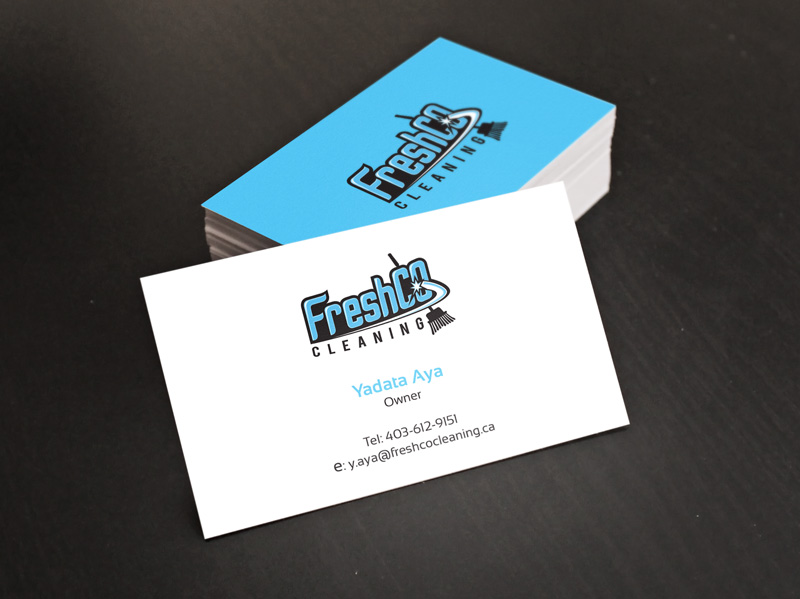 Commercial Cleaning Company Logo and Card Design - Digital Lion