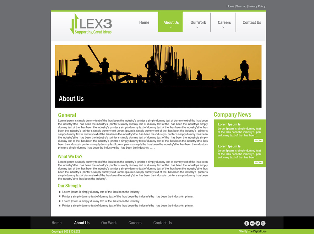 Structural Engineering Wordpress Website Development - Digital Lion