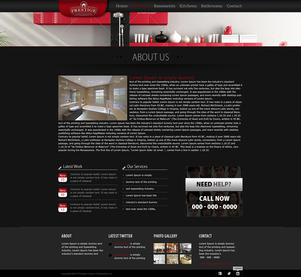 Website Design for a Custom Construction Company - Digital Lion