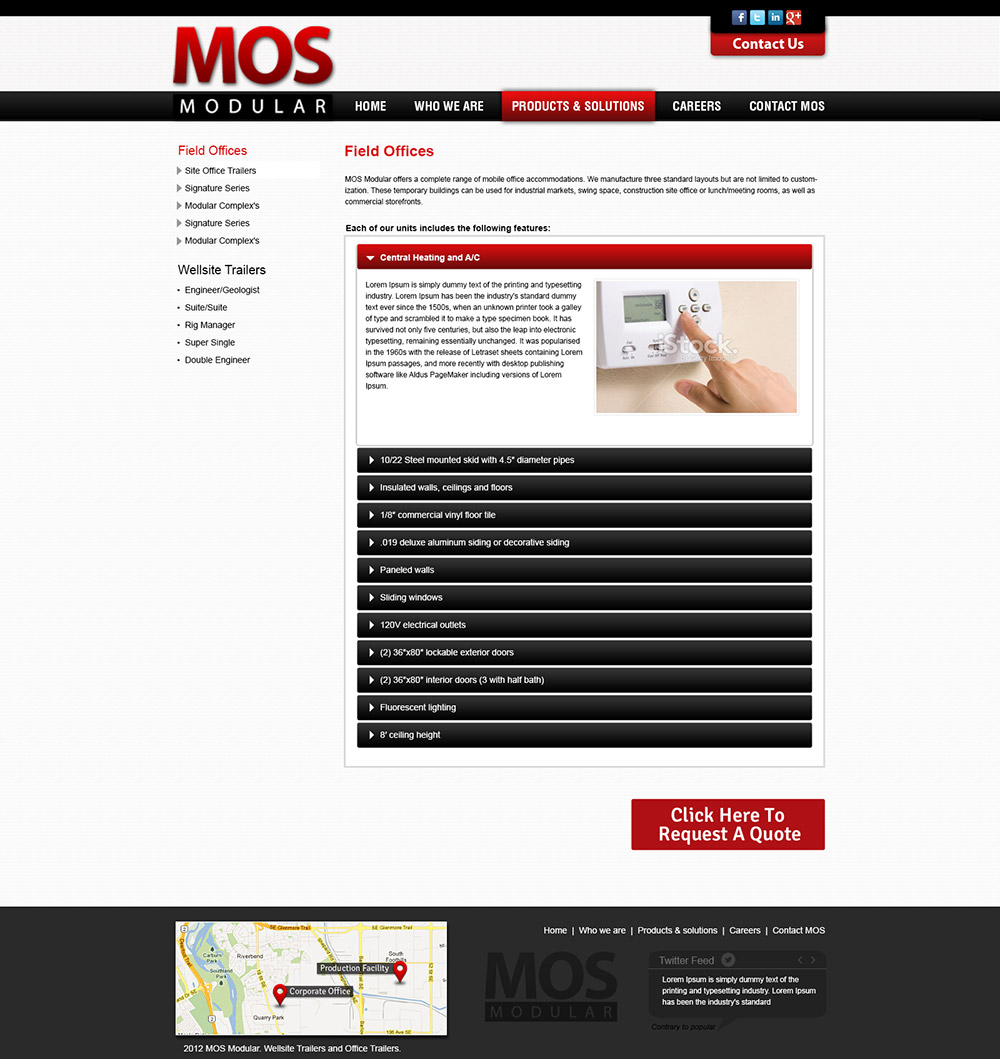 Custom Website Design for a Modular Solutions Company - Digital Lion