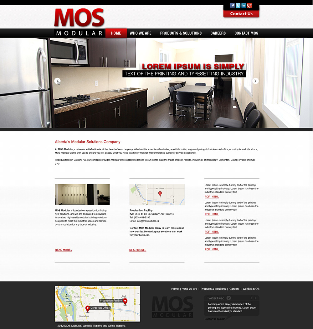 Custom Website Design for a Modular Solutions Company - Digital Lion