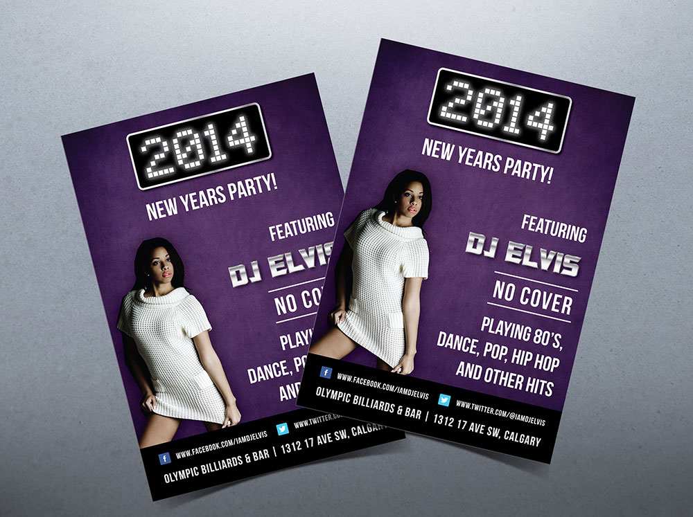 Event Poster Design for a Calgary DJ - Digital Lion