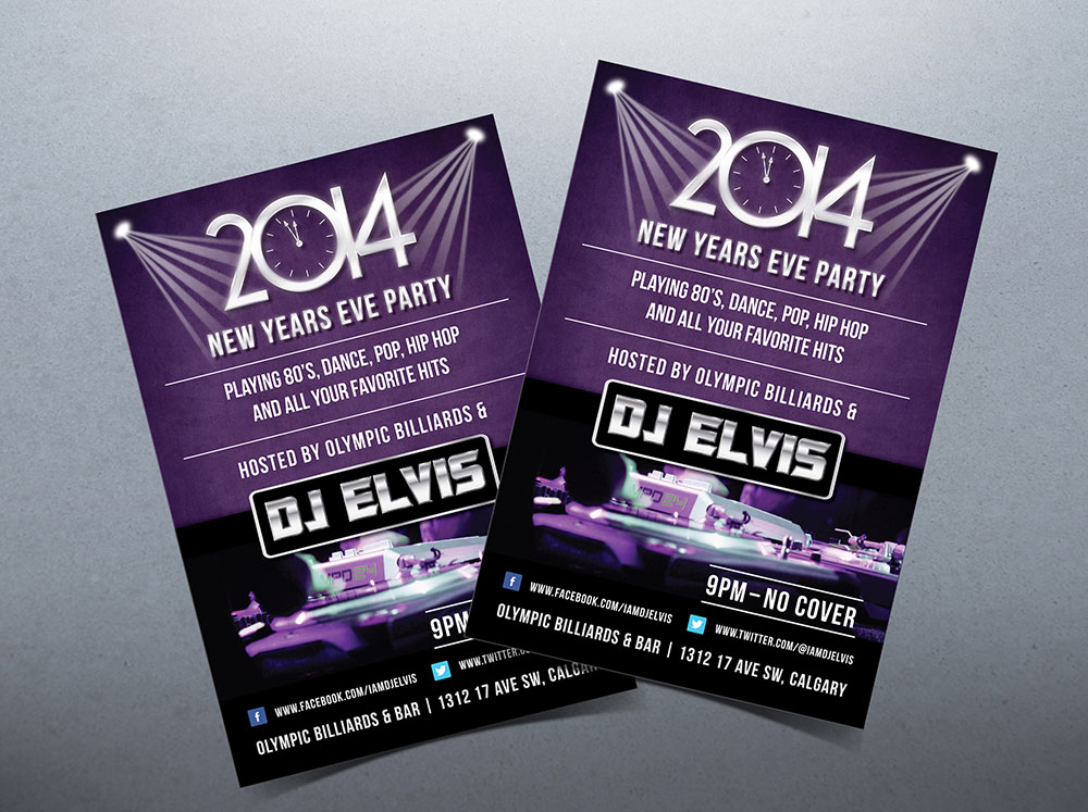 Event Poster Design for a Calgary DJ - Digital Lion