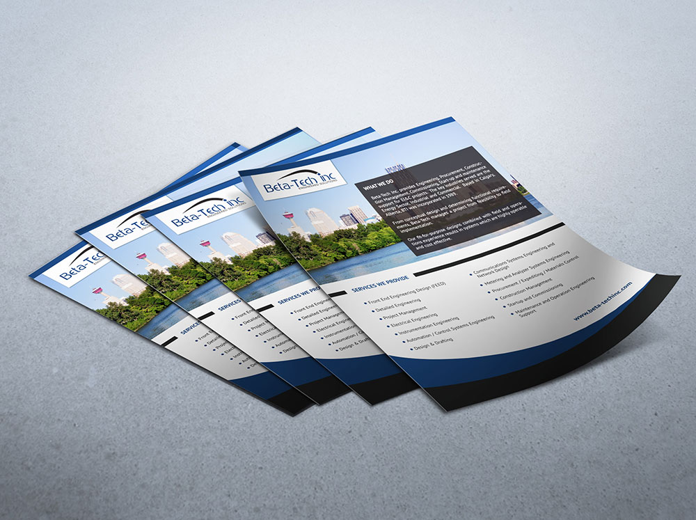 Folder Insert Design for an Engineered Solutions Company - Digital Lion