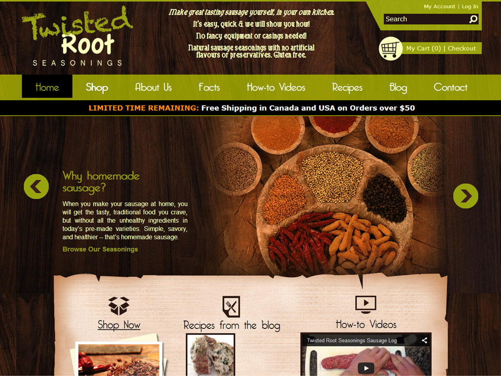 E-commerce Website Development for Food Product - Digital Lion
