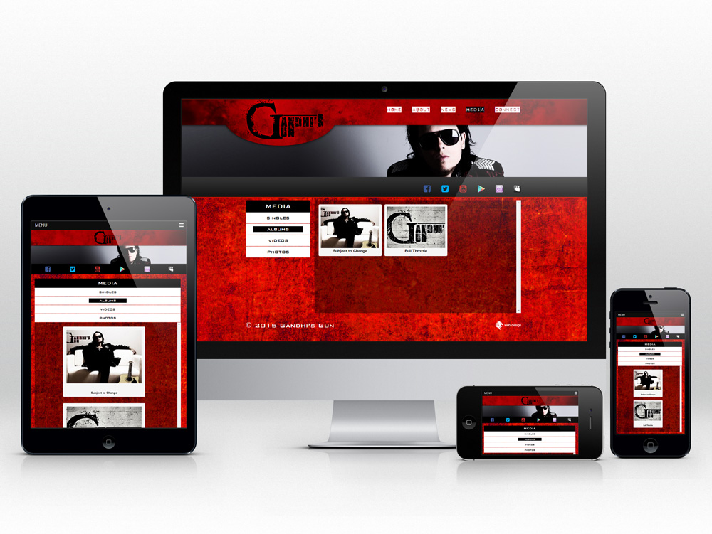 Responsive Website Design for a Rock Band - Digital Lion