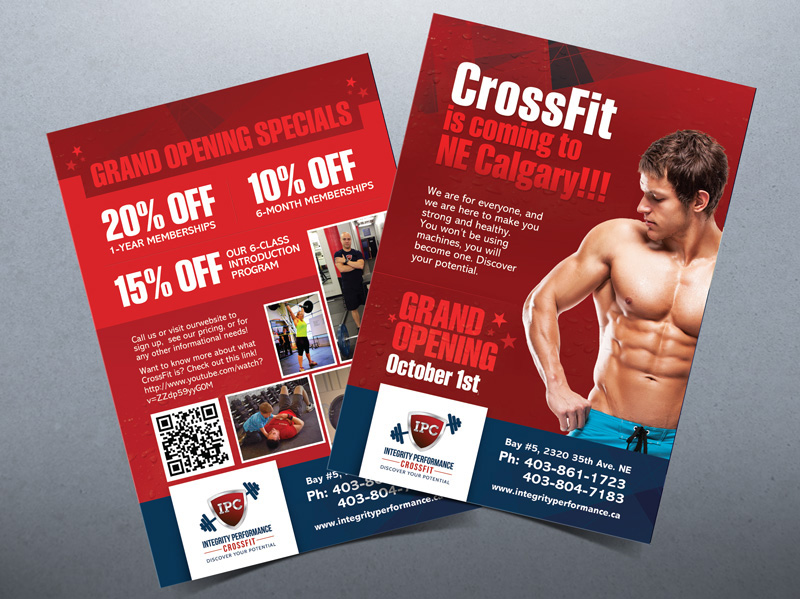 CrossFit Gym Grand Opening Flyer Design - Digital Lion
