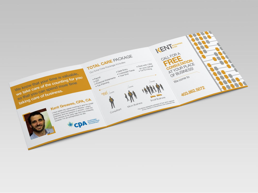 Accounting & Tax 3-Panel Brochure Design - Digital Lion
